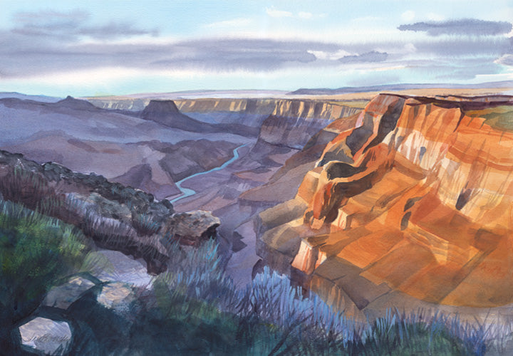 Watercolor painting giclee prints of California landscapes – Jan French